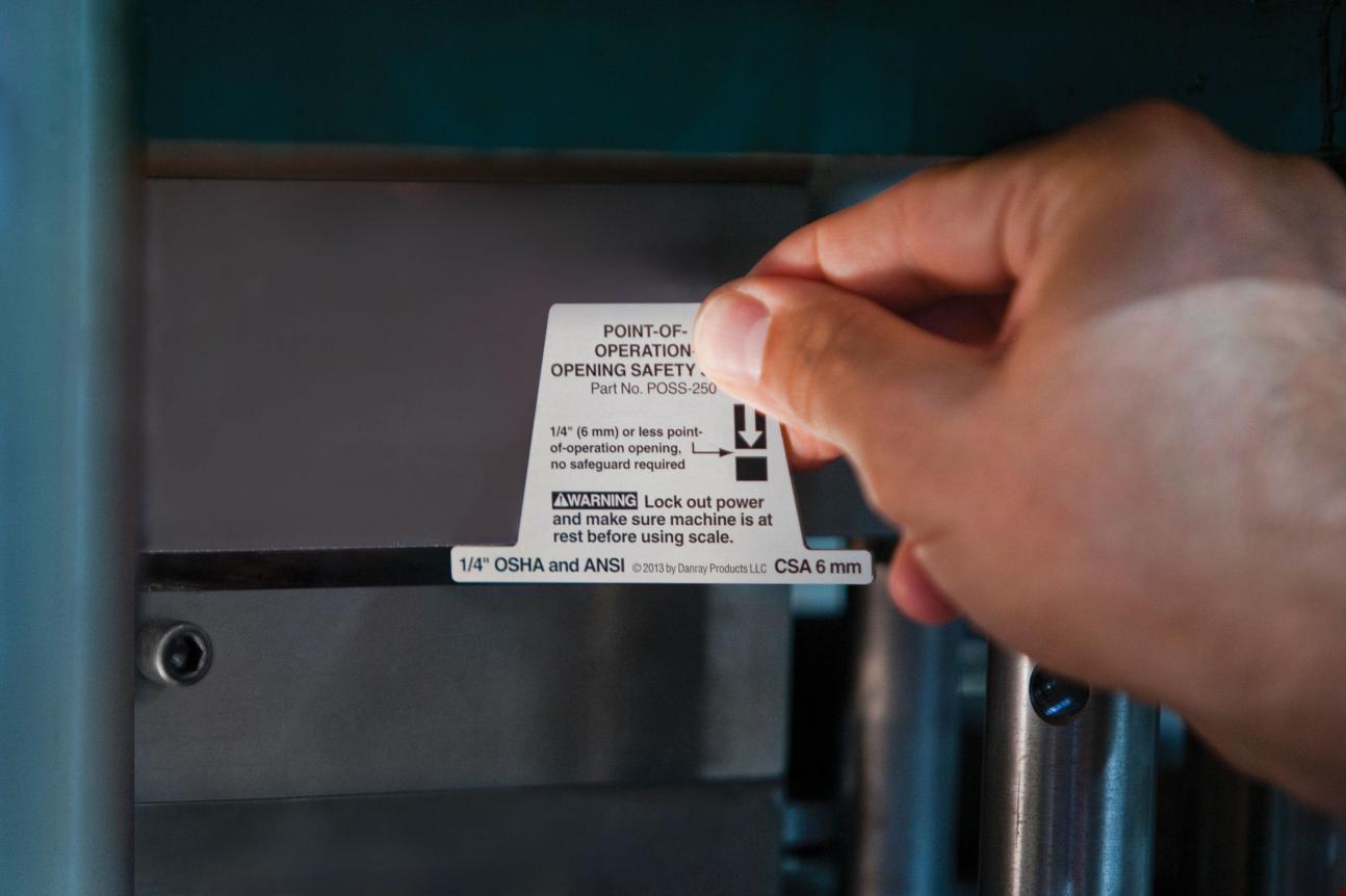 Point-of-Operation-Opening Safety Scale | Danray Products